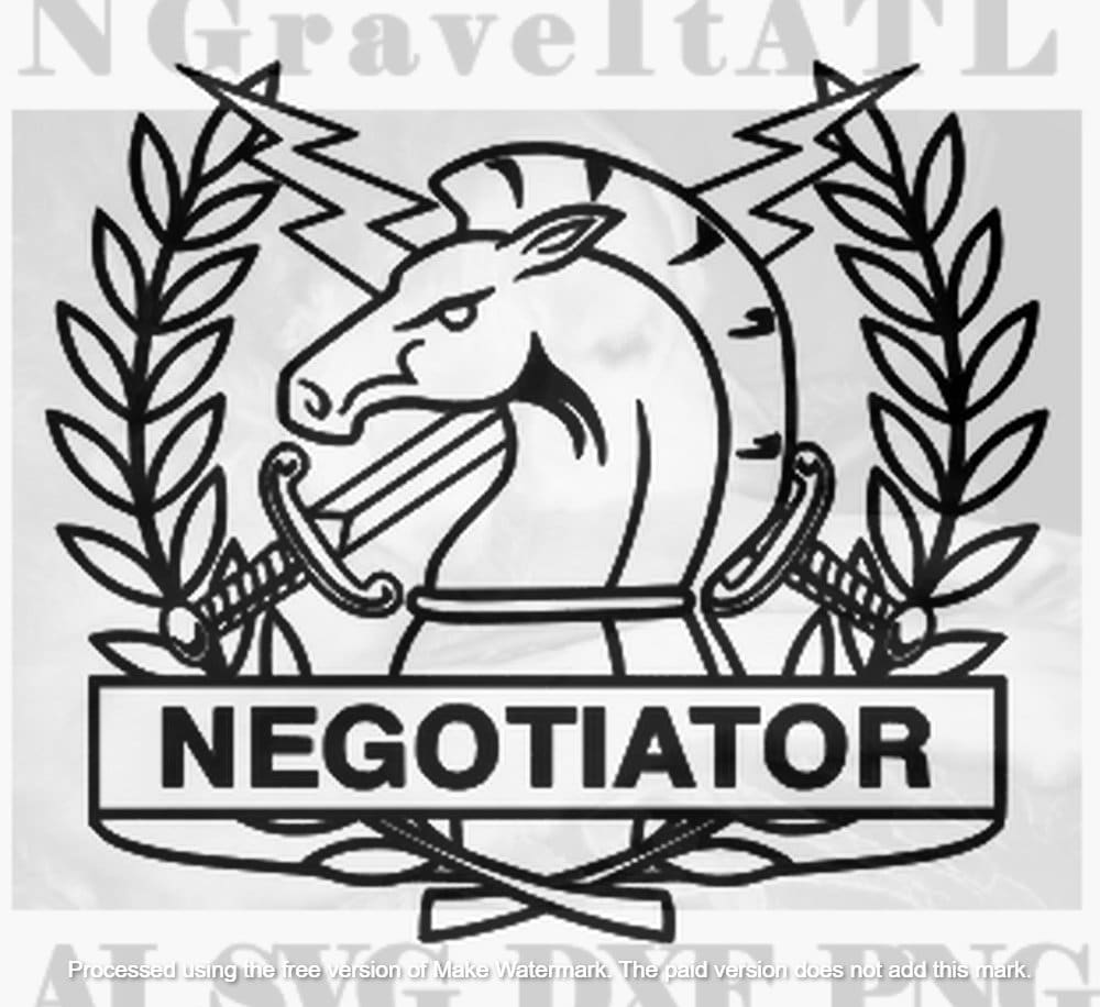 HNT Hostage Negotiator Instant Digital Download Laser Engraving Laser ...