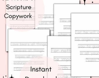 Charlotte Mason Copywork - Etsy