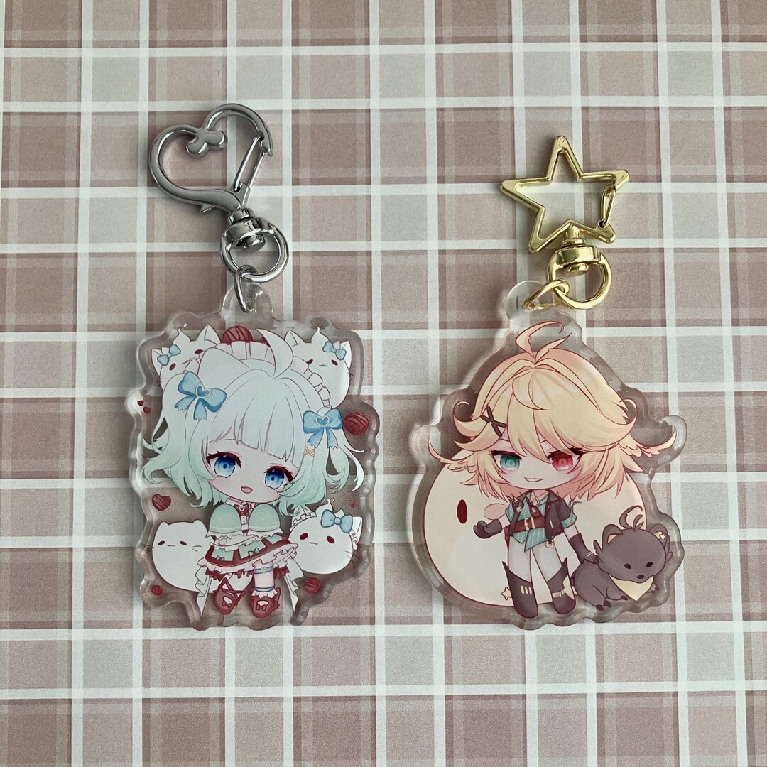 Mint Fantome/dokibird Acrylic Keychains • Front and Back Different ...
