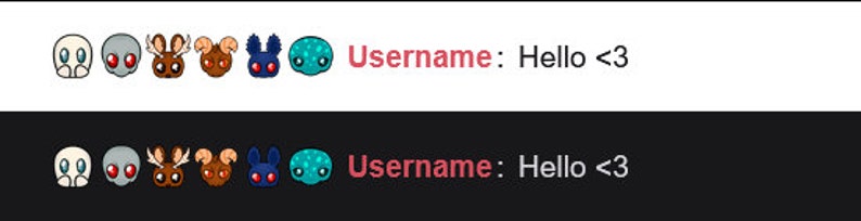 Cute Cryptid Twitch Sub Badges - Nessie, Mothman, Jackalope, Jersey ...