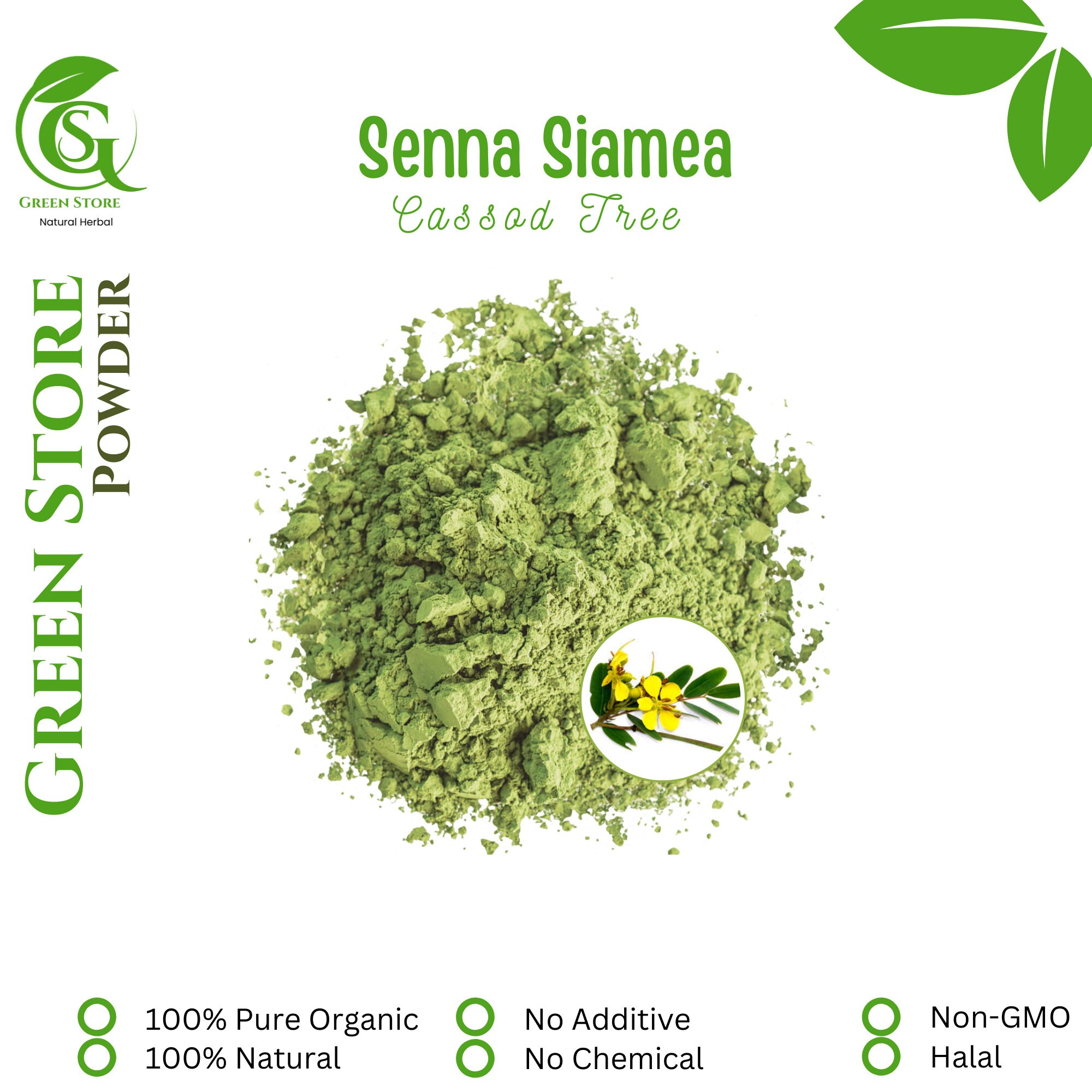 50 G - 500 G Organic Pure Powder of Senna Leaves Arabian Senna Wild ...