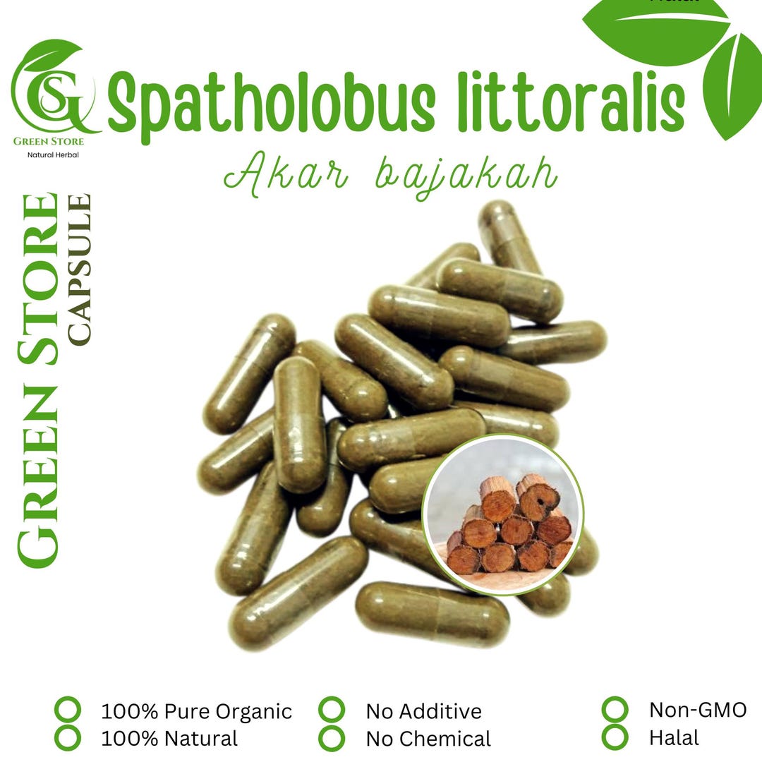 100-500 CAPSULES @600mg Spatholobus Littoralis Bajakah Root Natural ...