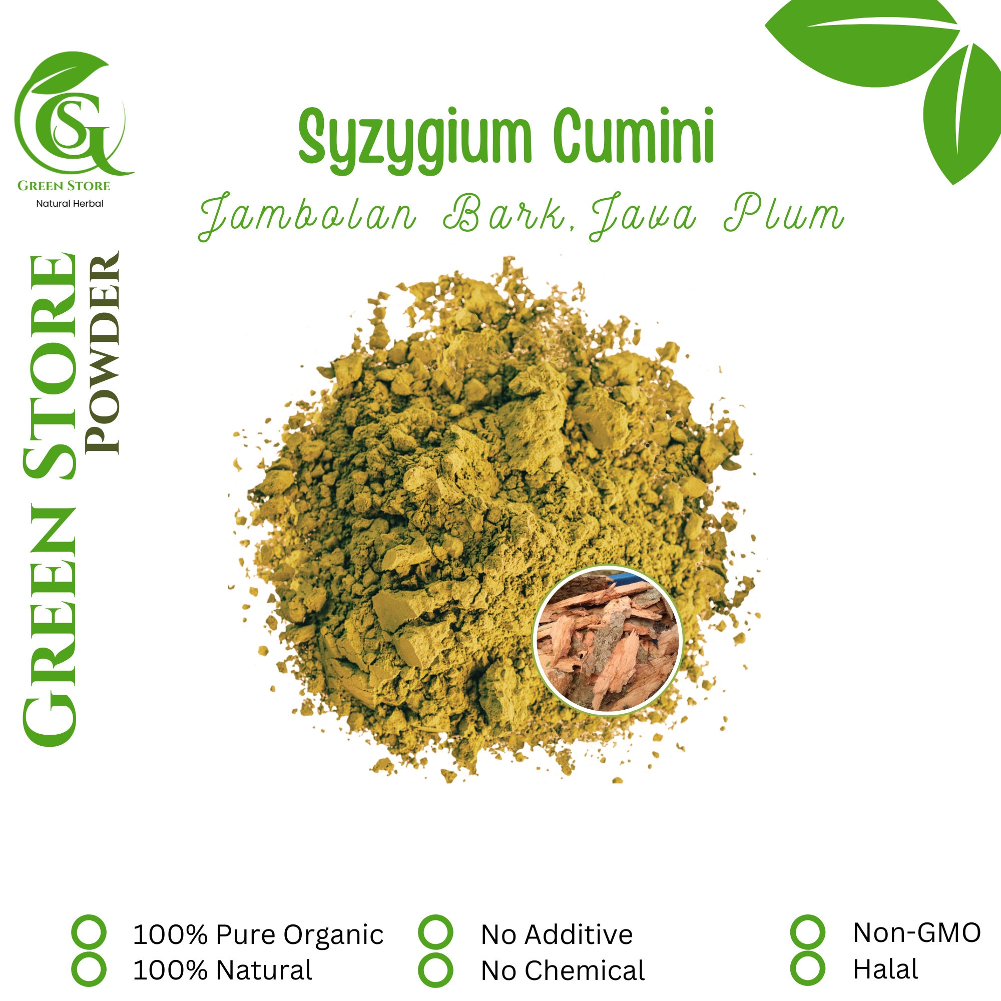 50 G 500 G Organic Pure Powder of Jambolan Bark syzygium Cumini Java ...
