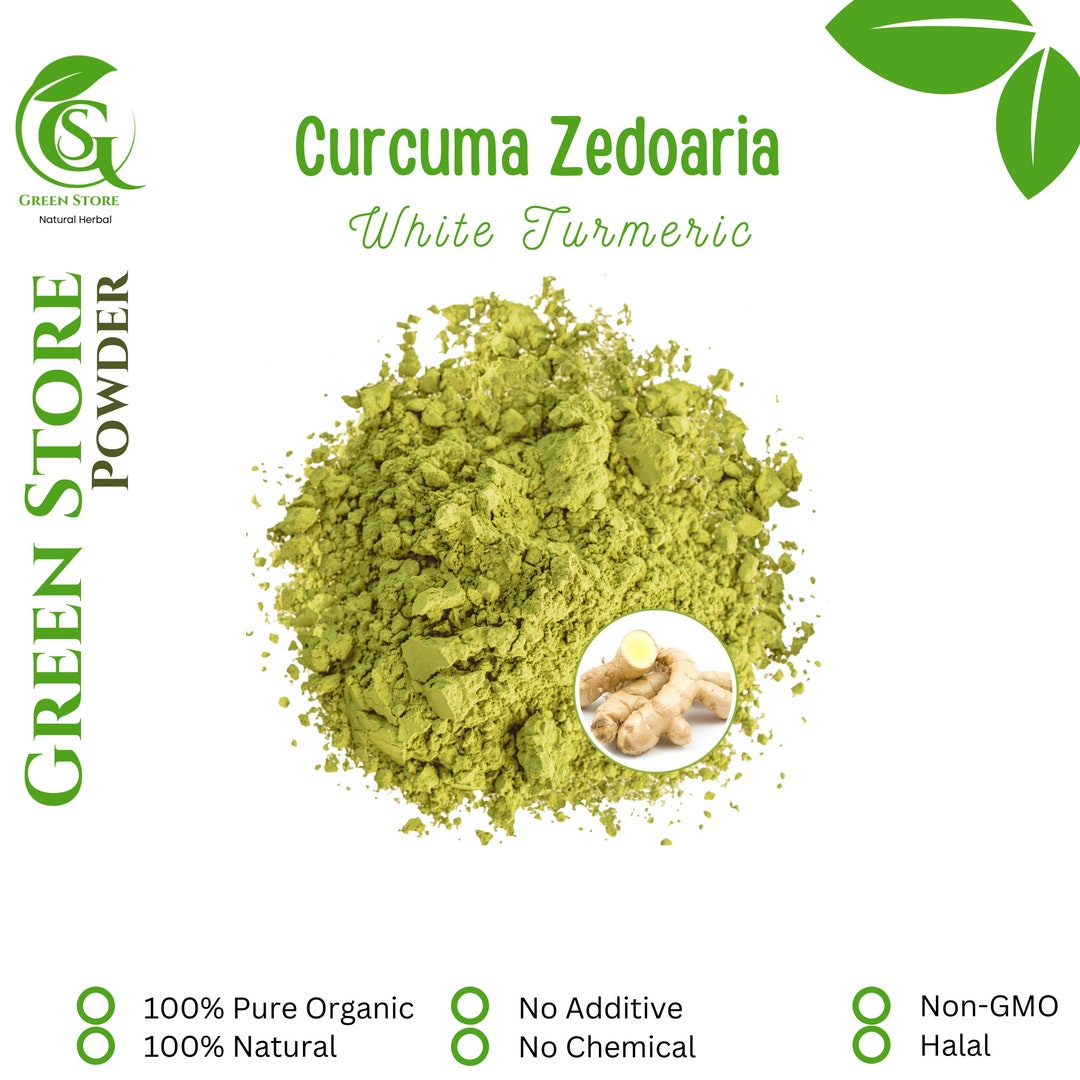 50 G - 500 G Organic Pure Powder of White Turmeric Zedoary (curcuma ...
