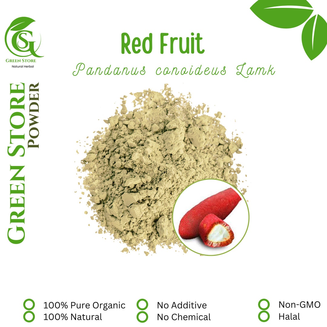 50 G 500 G Organic Pure Powder of Pandanus Conoideus Lamk Red Fruit ...