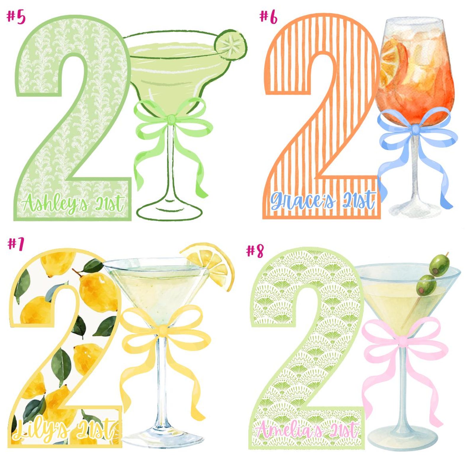 Custom 21st Signs | Digital Prints - Etsy