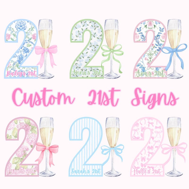21st Birthday Martini Sign - Etsy