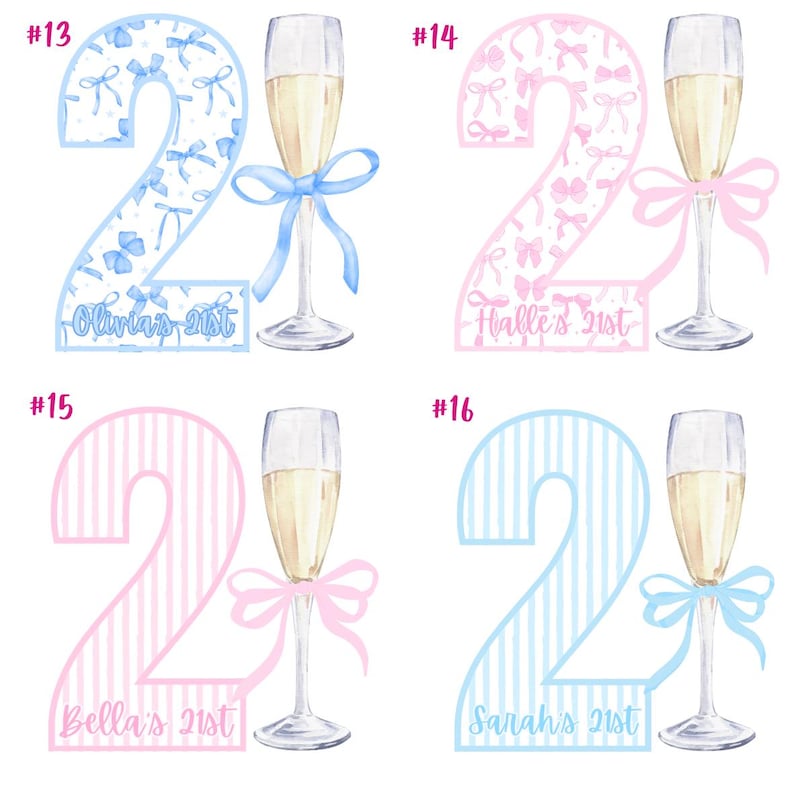 Custom 21st Signs | Digital Prints - Etsy
