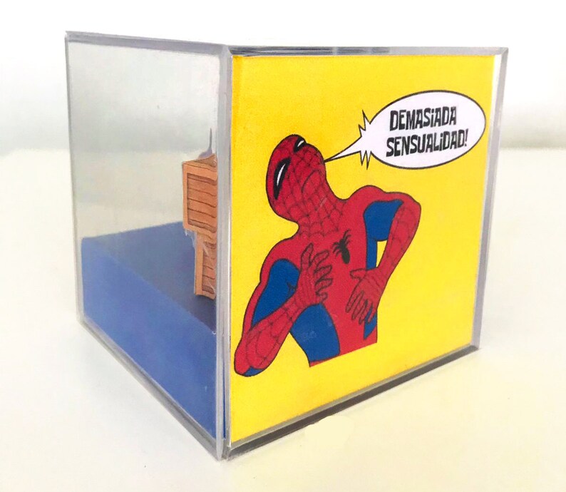 DIY Cube Diorama Template - Spider-man Meme - Etsy México