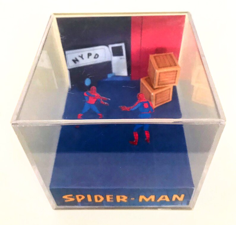DIY Cube Diorama Template - Spider-man Meme - Etsy México