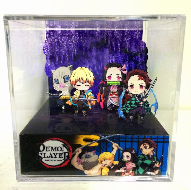 Diorama Cube 3D Demon Slayer - Etsy