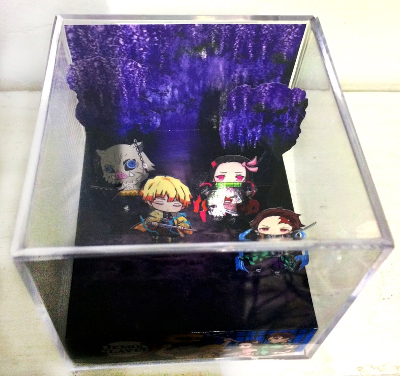 Diorama Cube 3D Demon Slayer - Etsy