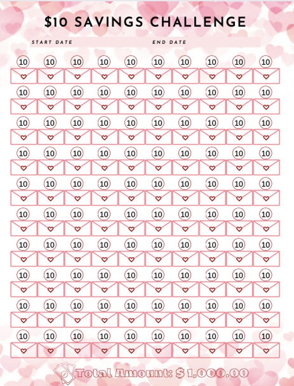 Savings Challenge Bundle Printable Savings Challenge Set Saving Tracker ...