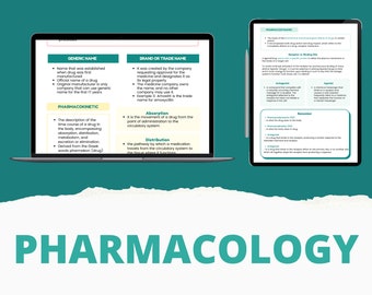 Vet Tech Pharmacology - Etsy