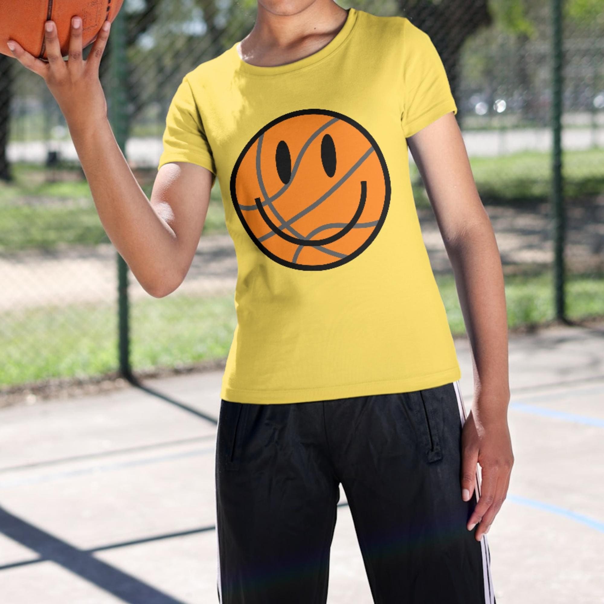 Basketball Smiley Face PNG, Retro Clipart (digital Download) - Etsy