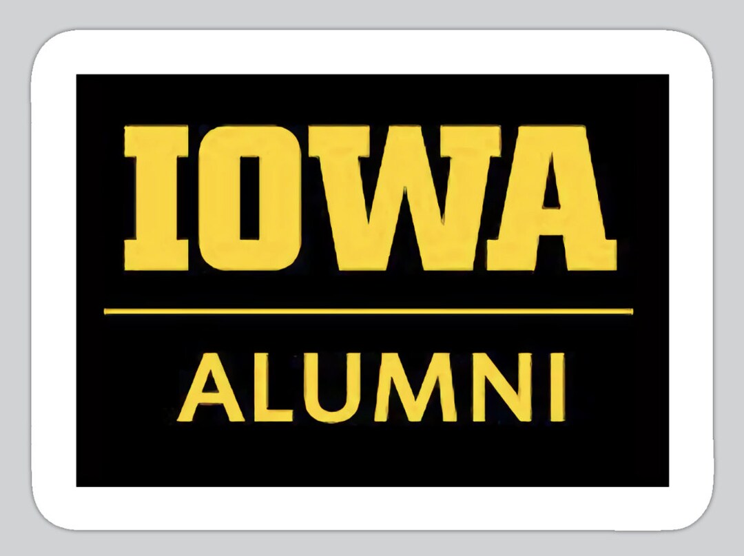 Iowa Alumni Sticker - Etsy