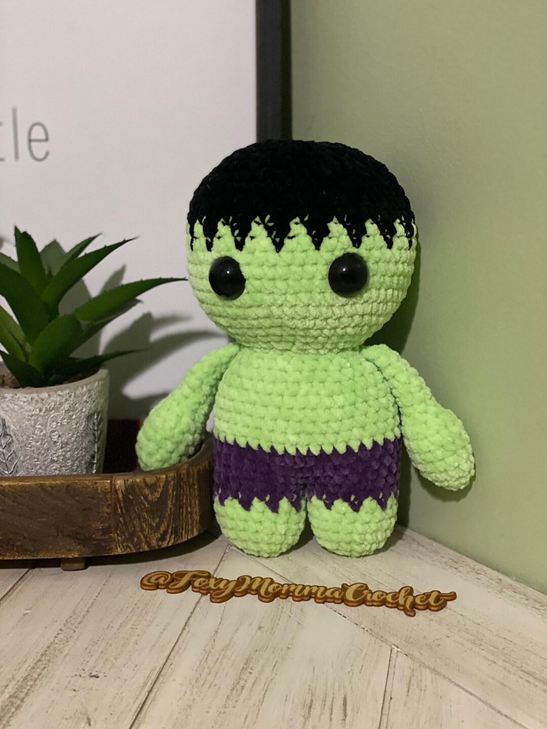 Hulk Inspired Crochet Plushie (made to Order) - Etsy