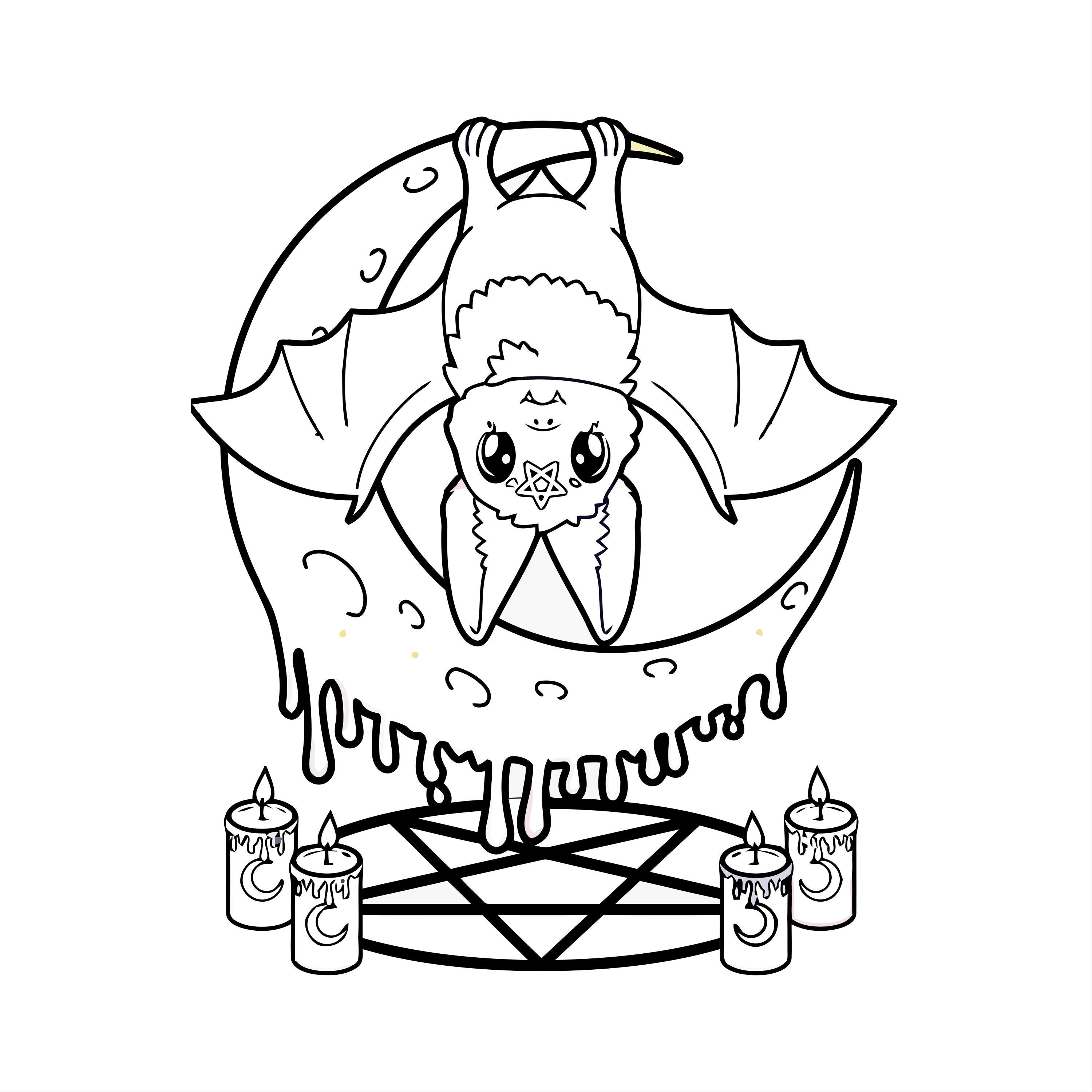 Pastel Goth Colouring Pages - Etsy