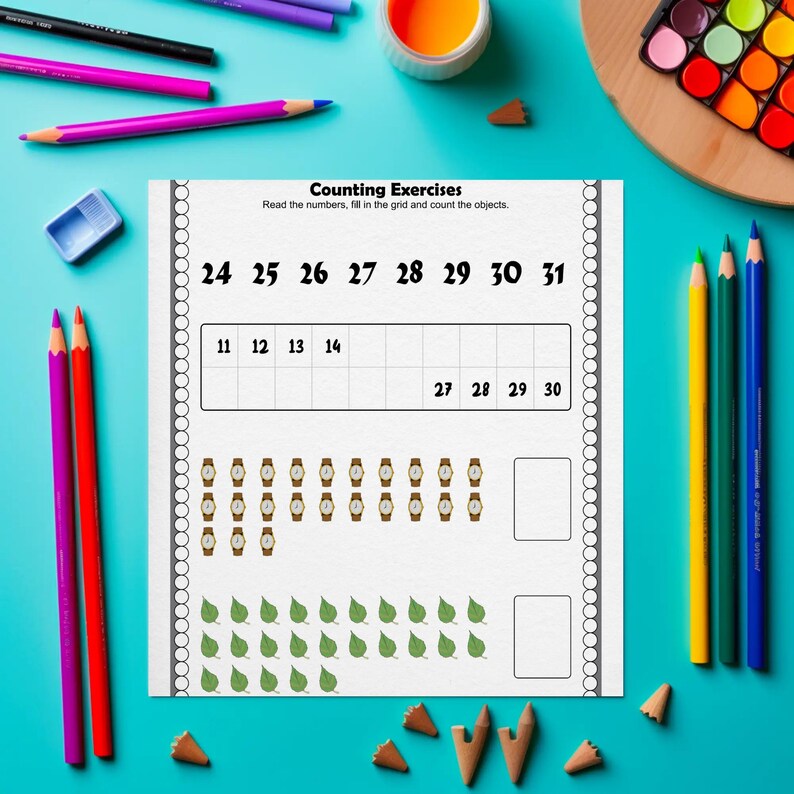 Kindergarten Math Workbook: Kindergarten and 1st Grade Workbook Age 5-7 ...