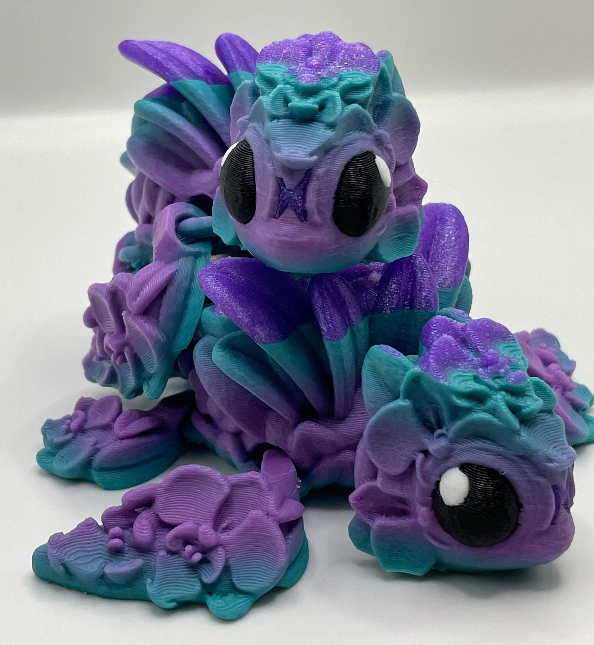 Orchid Turtle 3D Printed Articulated - Etsy