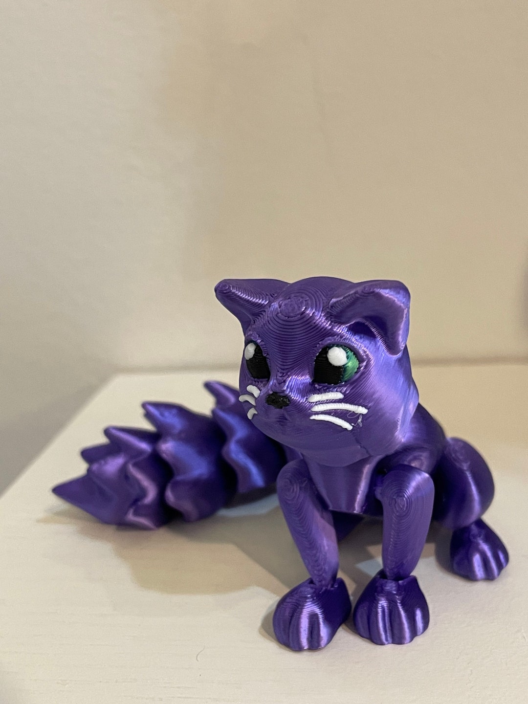 Flexi Chibi Cat 3D Printed - Etsy
