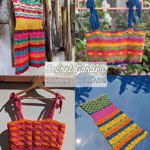 Secret Garden 4-in-1 Crochet Written Pattern - Etsy