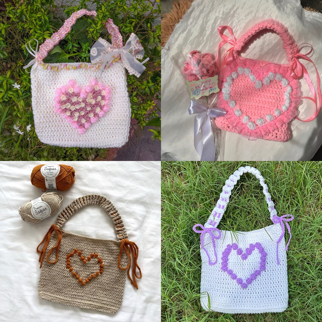 Love Bag Crochet Written Pattern - Etsy