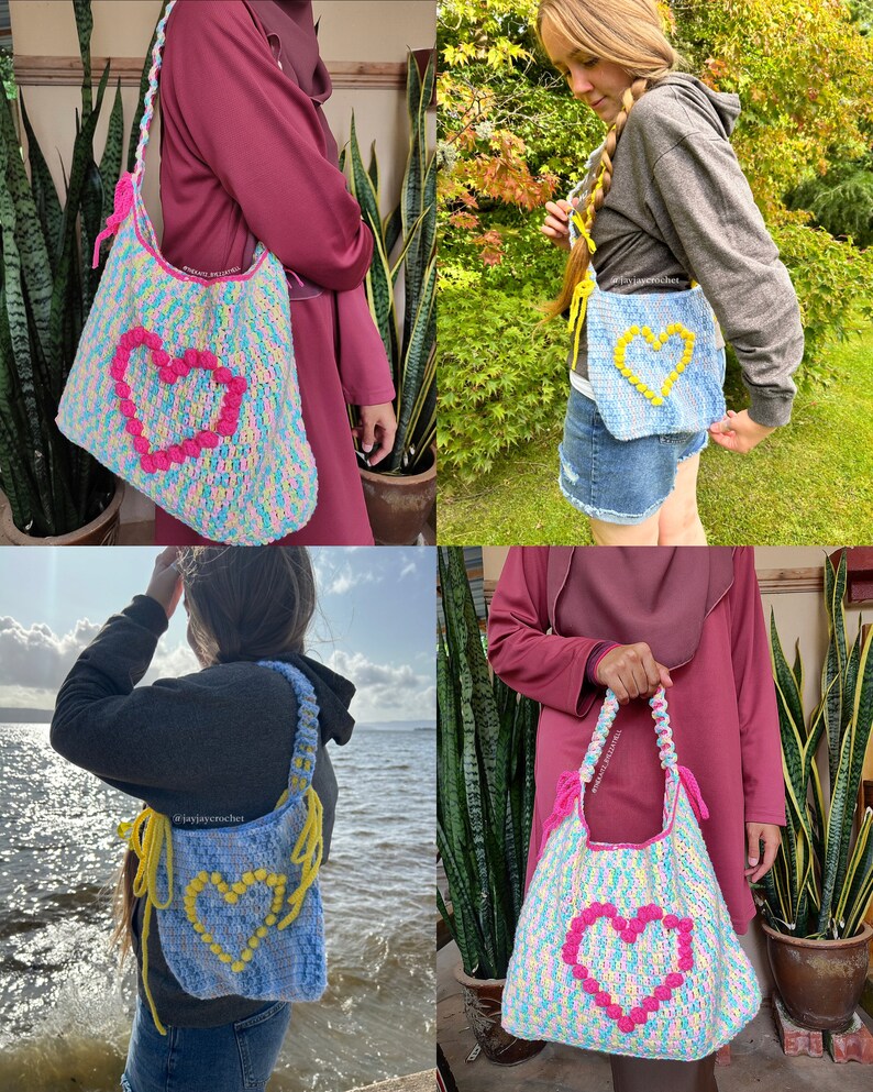Love Bag Crochet Written Pattern - Etsy