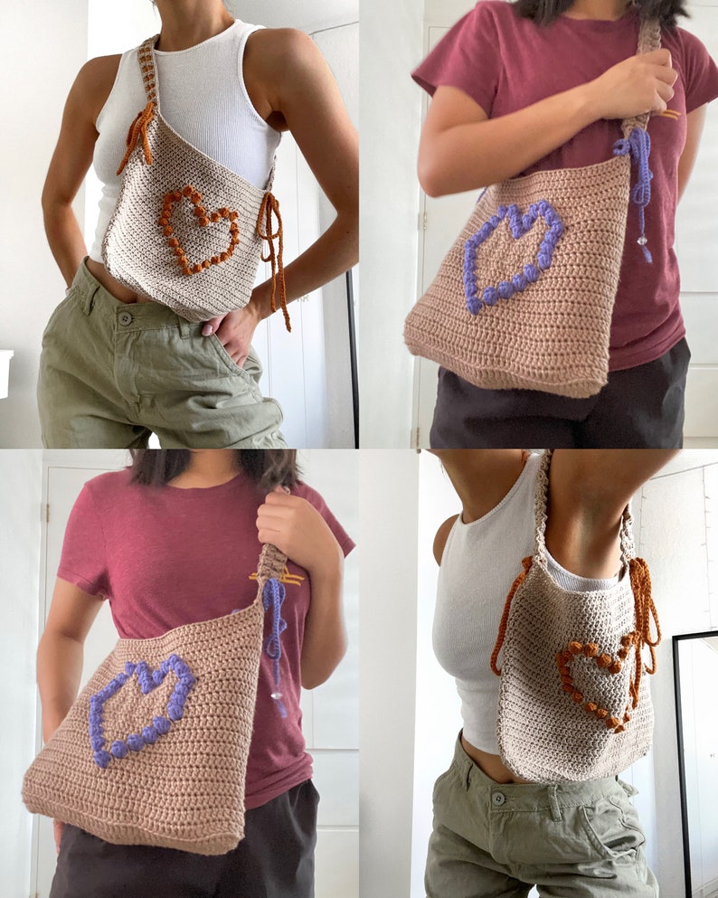 Love Bag Crochet Written Pattern - Etsy