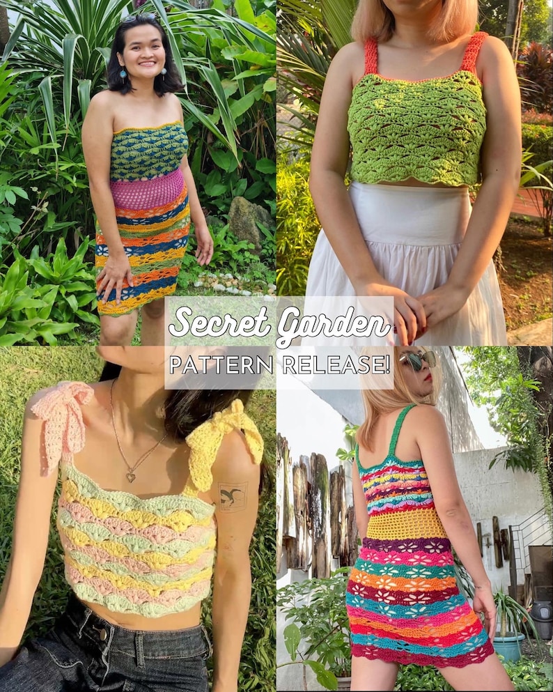 Secret Garden 4-in-1 Crochet Written Pattern - Etsy