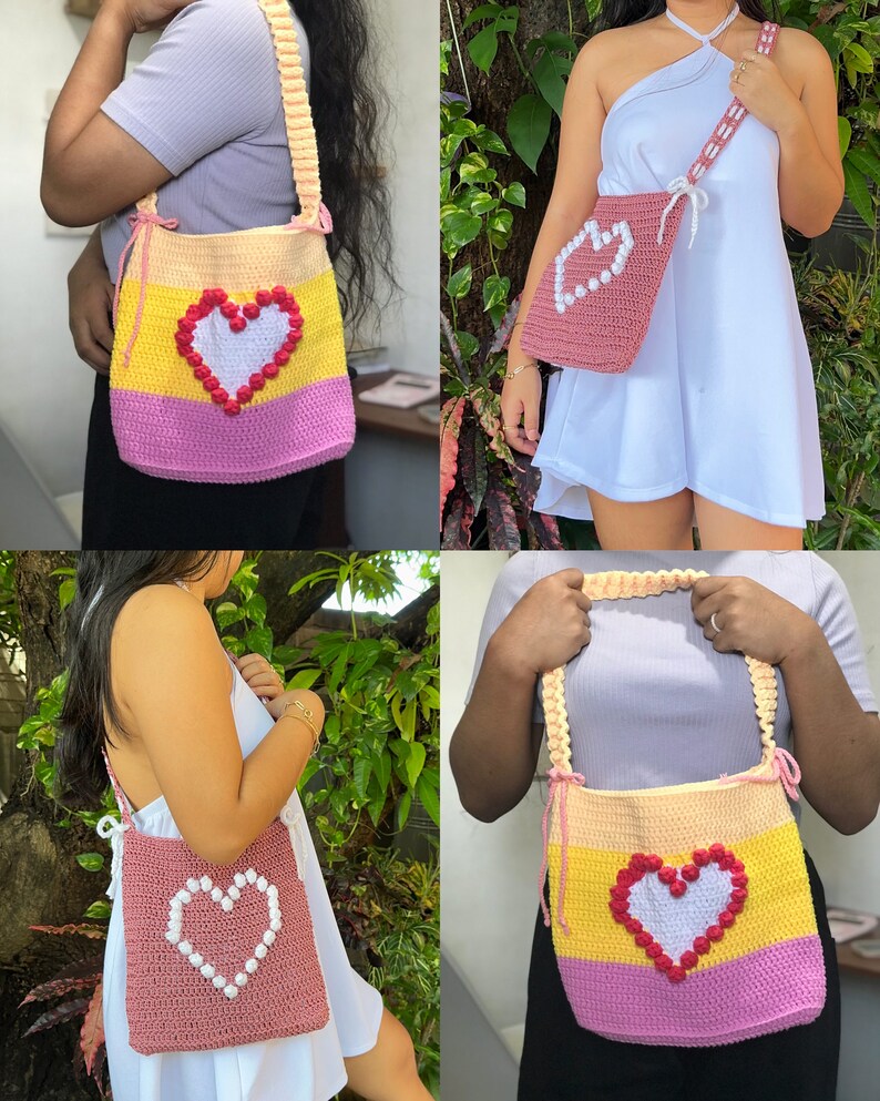 Love Bag Crochet Written Pattern - Etsy