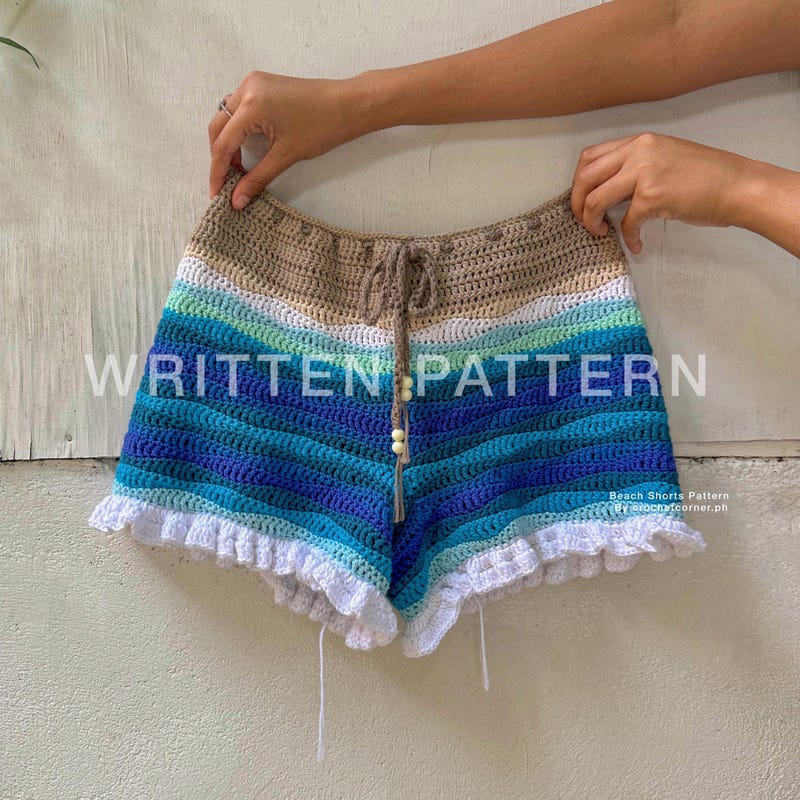 Crochet Beach Shorts - Etsy