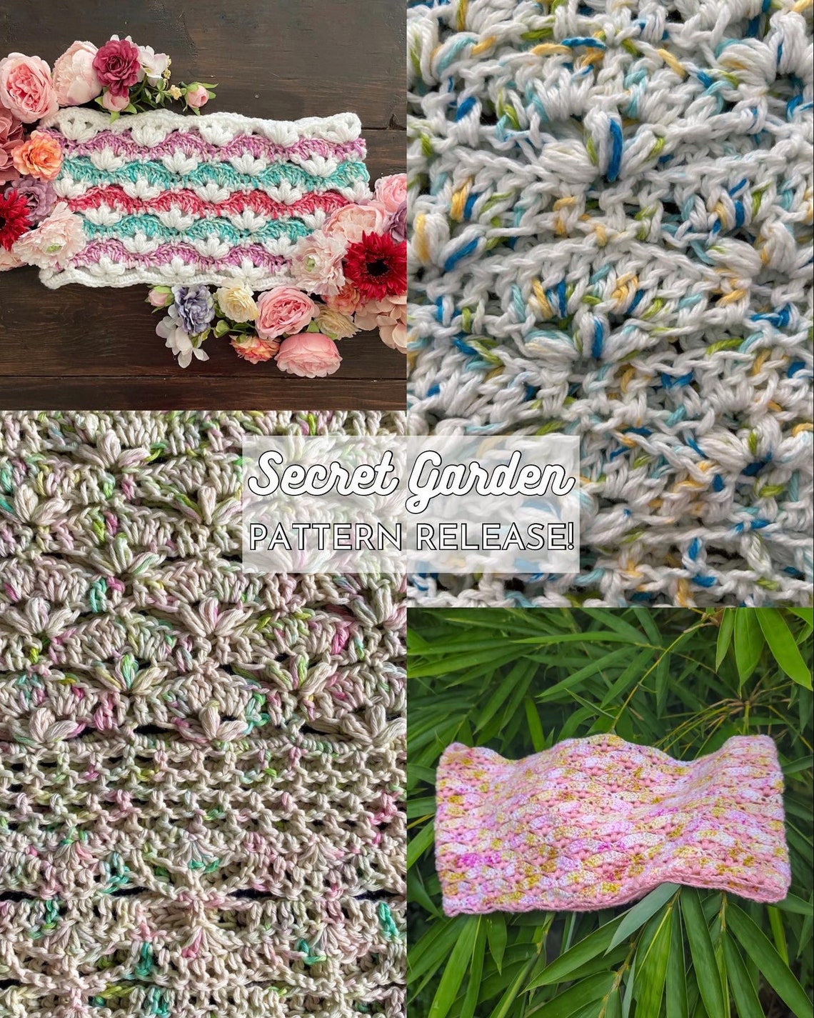 Secret Garden 4-in-1 Crochet Written Pattern - Etsy