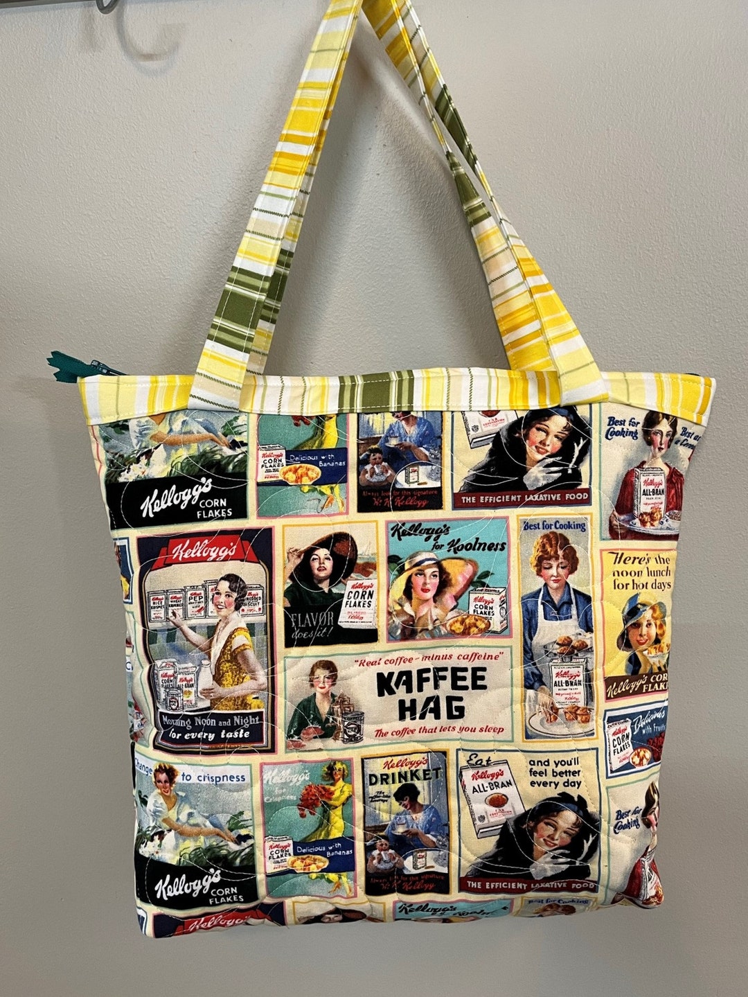 Vintage Kelloggs Ads - 100% Cotton Quilted Tote Bag - Etsy
