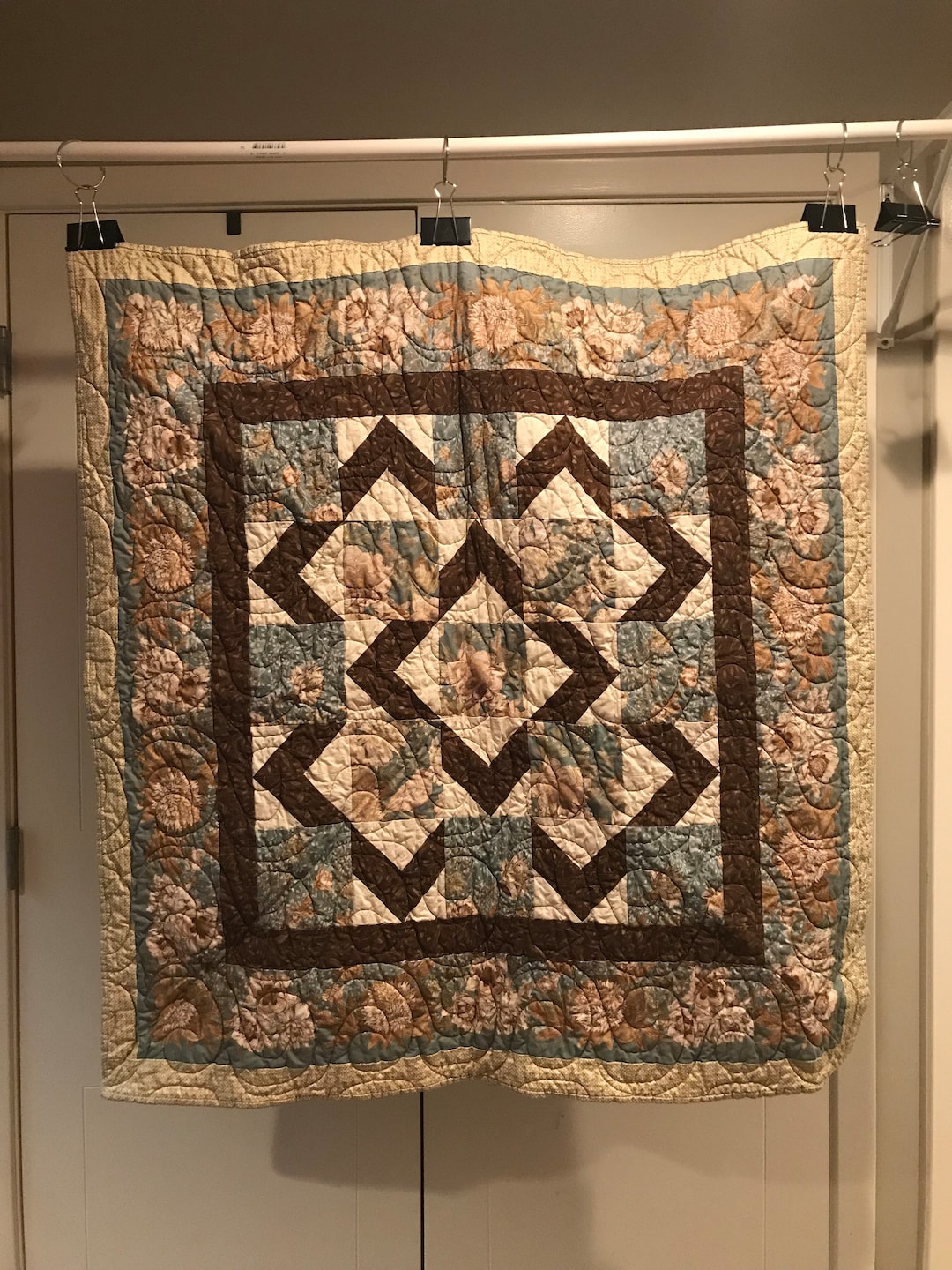 Handmade Lap Quilt - All New Materials - "kensington Park" - Etsy