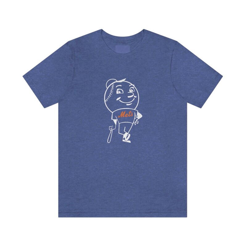NY Mets Shirt (throwback Mr Met Custom Tee) Mr Met Shirt - Etsy