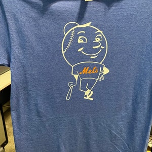 NY Mets Shirt throwback Mr Met Custom Tee Mr Met Shirt - Etsy