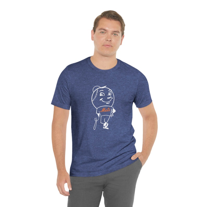 NY Mets Shirt (throwback Mr Met Custom Tee) Mr Met Shirt - Etsy