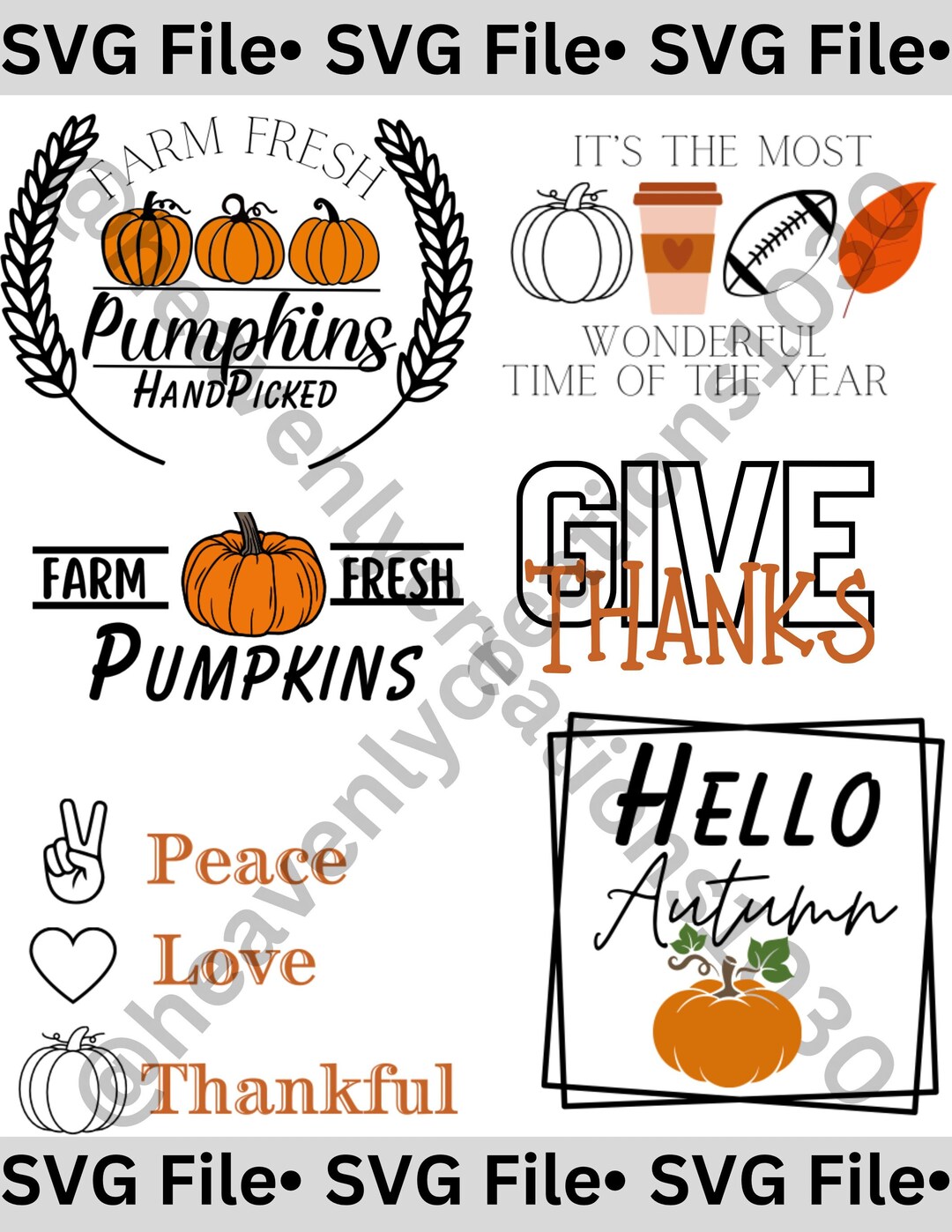 Fall Svg Fall Svg Bundle Hand Lettered Autumn Svg Thanksgiving Svg ...