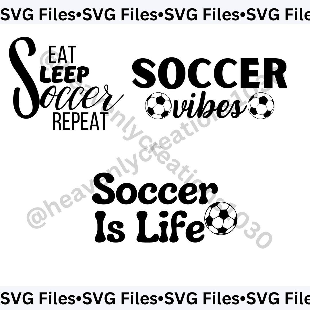 Soccer SVG Bundle Soccer PNG Bundle Soccer SVG Cut Files - Etsy