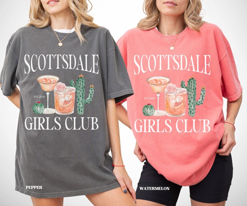 Scottsdale Girls Club Bachelorette Party Shirts, Scottsdale Before the ...