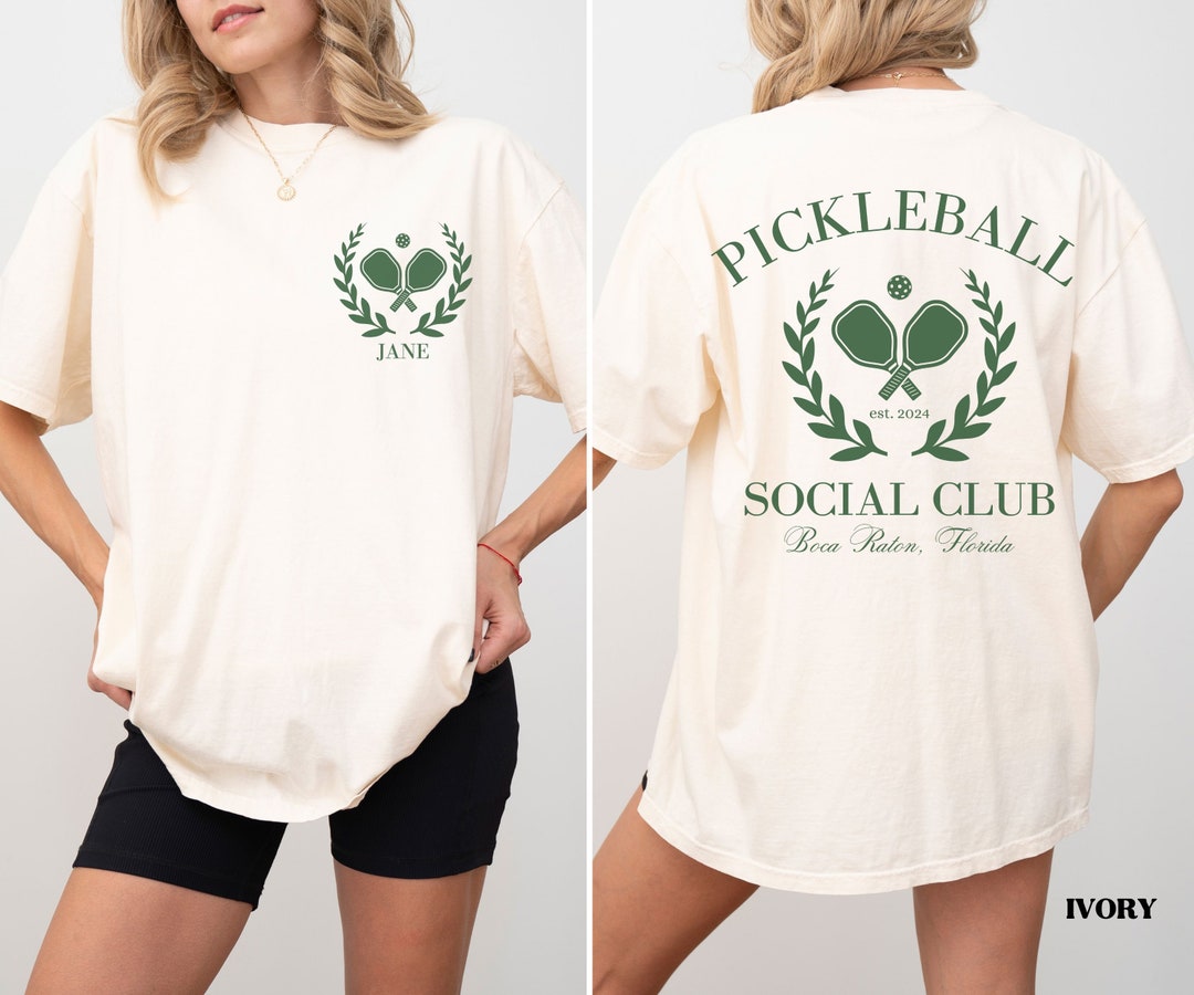 Custom Pickleball League Tshirt, Pickleball Social Club, Pickleballer ...