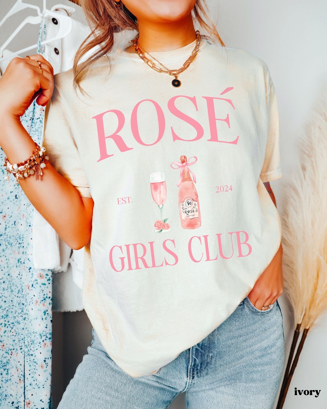 Rose Girls Club Custom Bachelorette Party Favors, Wine Bachelorette ...