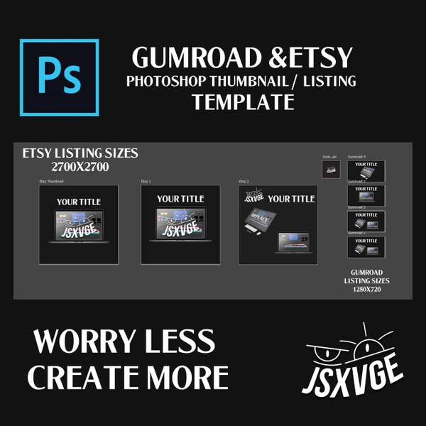 Gumroad Template - Etsy
