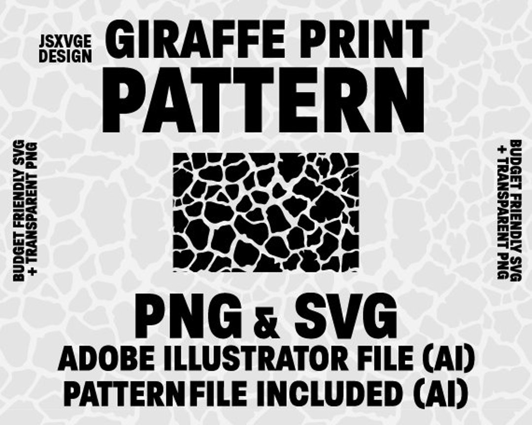 Giraffe Print Pattern SVG / Affordable Print PNG SVG Files - Etsy