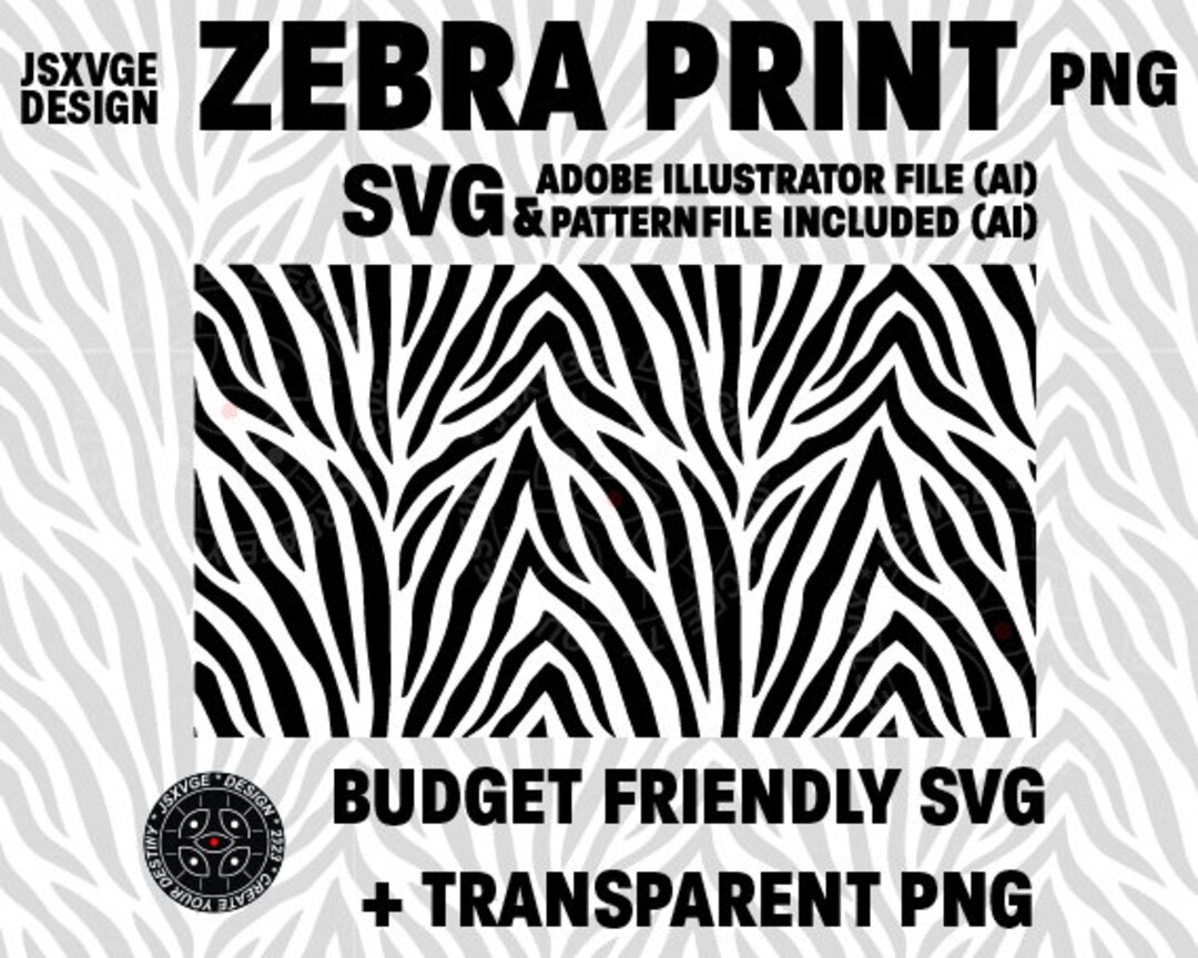 Zebra Print Pattern SVG / Affordable Zebra Print PNG SVG Files adobe ...