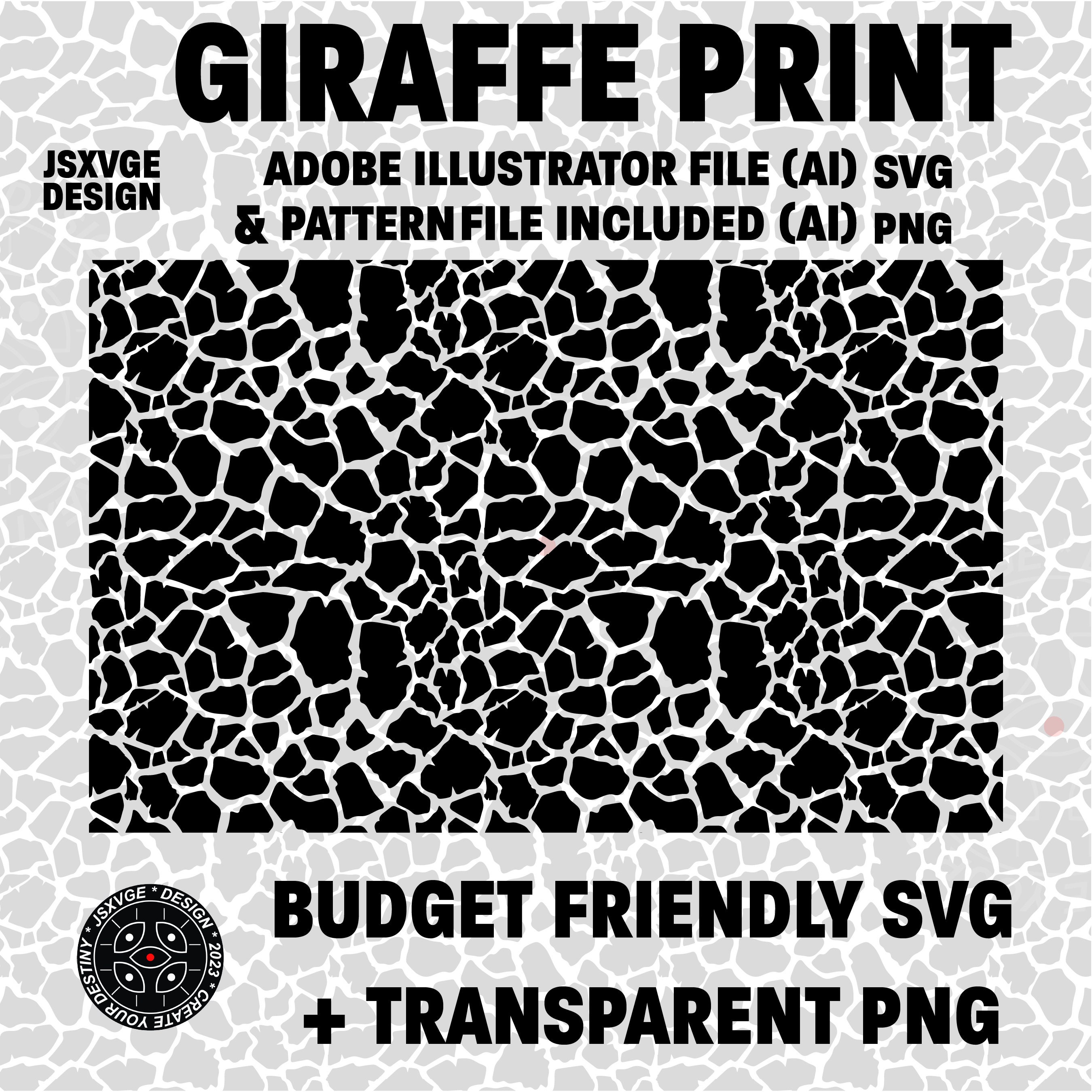 Giraffe Print Pattern SVG / Affordable Print PNG SVG Files - Etsy