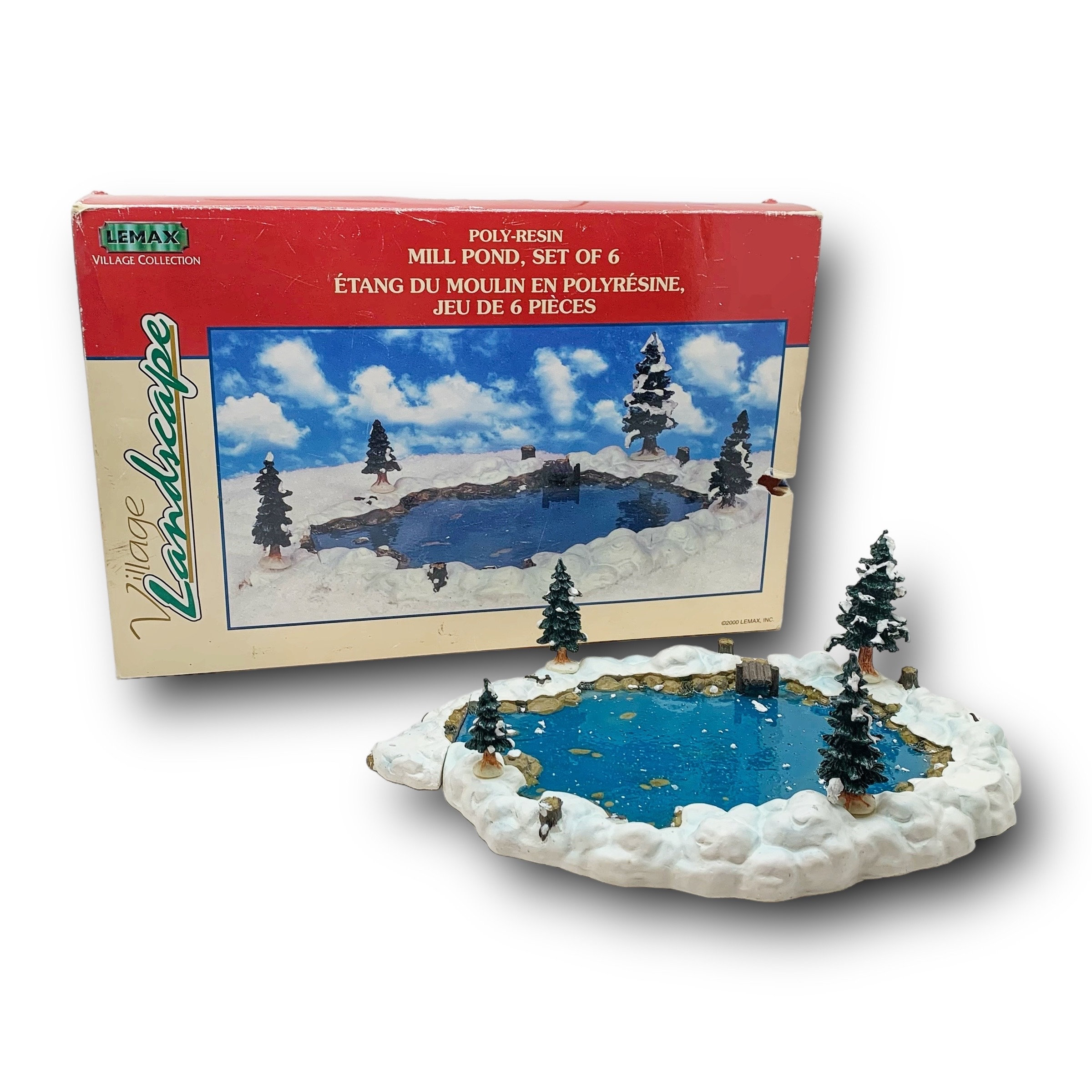 Lemax Village Landscapes Mill Pond 6 Piece Set Porcelain Christmas ...