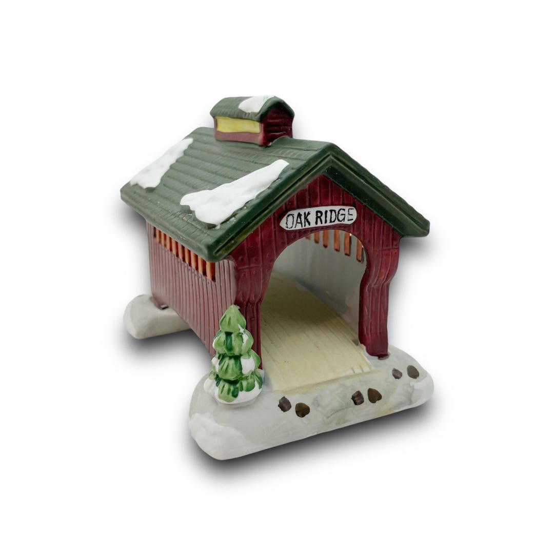 Oak Ridge Bridge Lemax 1991 Porcelain Christmas Village Accessory - Etsy