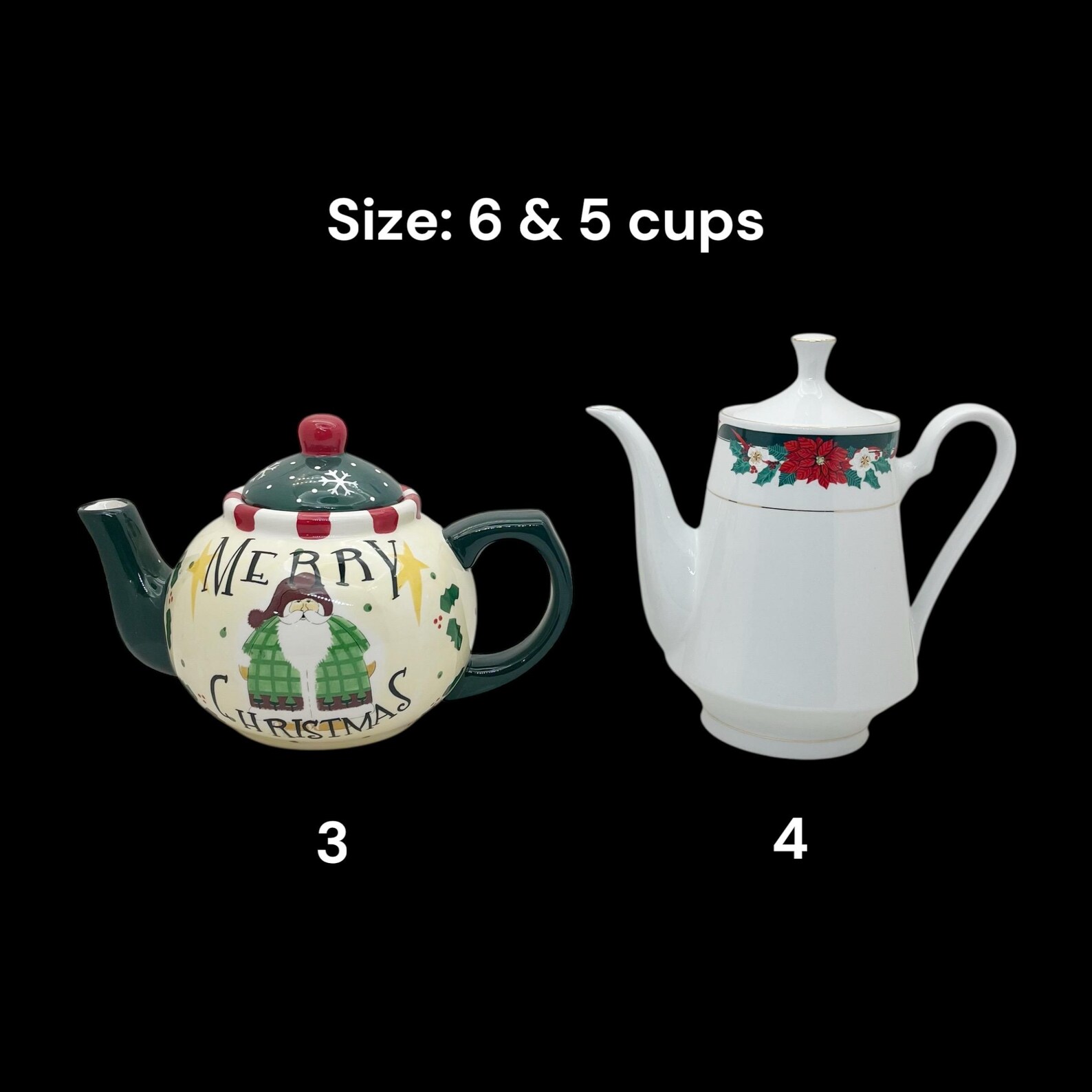Christmas Teapots | Vintage Teapots | Holiday Teapots | Tea Party ...
